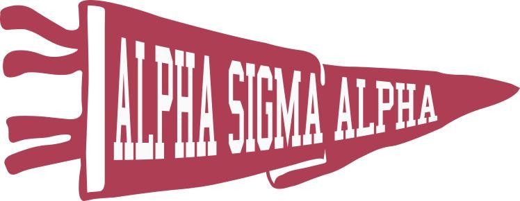 Alpha Sigma Alpha Pennant Decal - Greek Gear