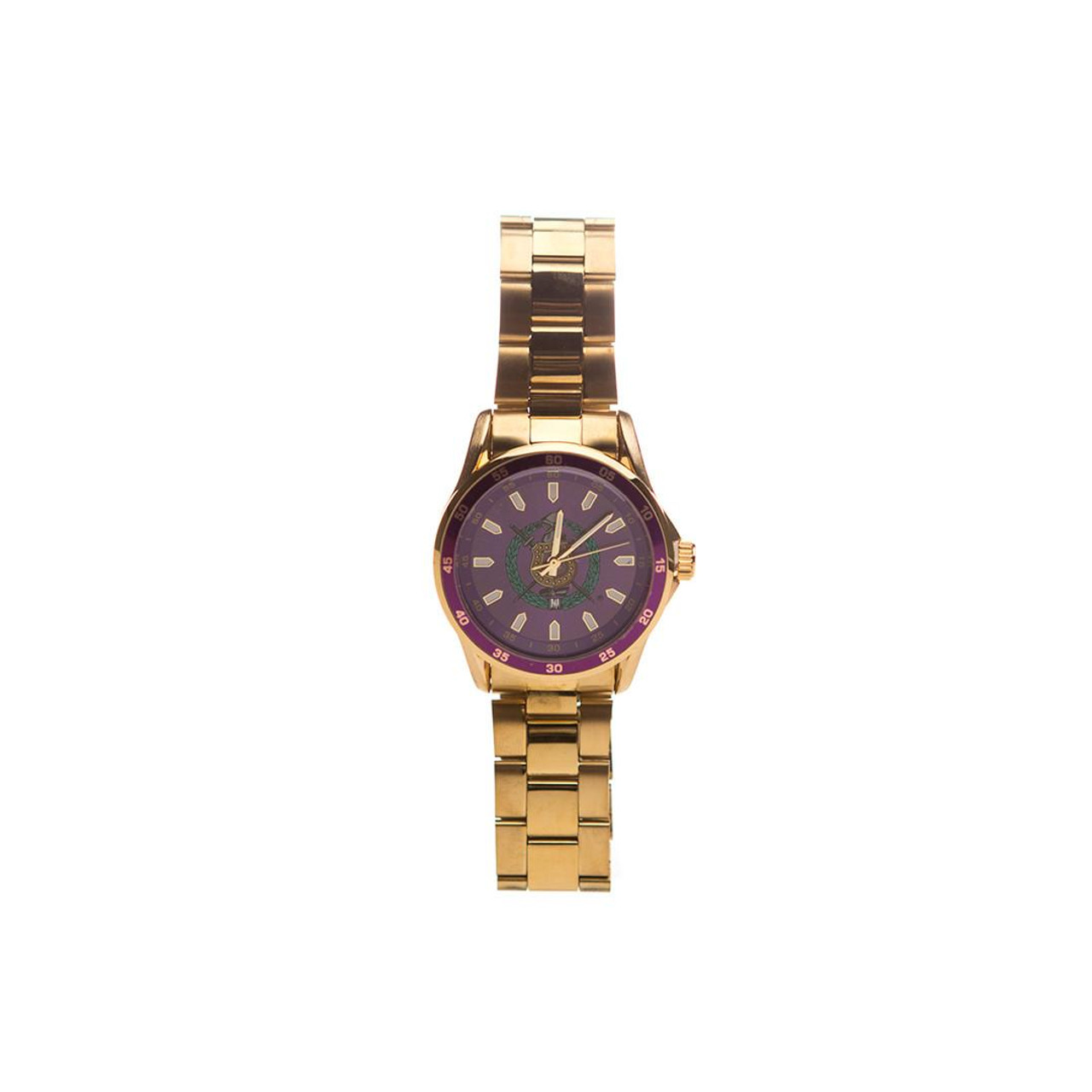 Omega Psi Phi Steel Watch – Shielded Style & Precision