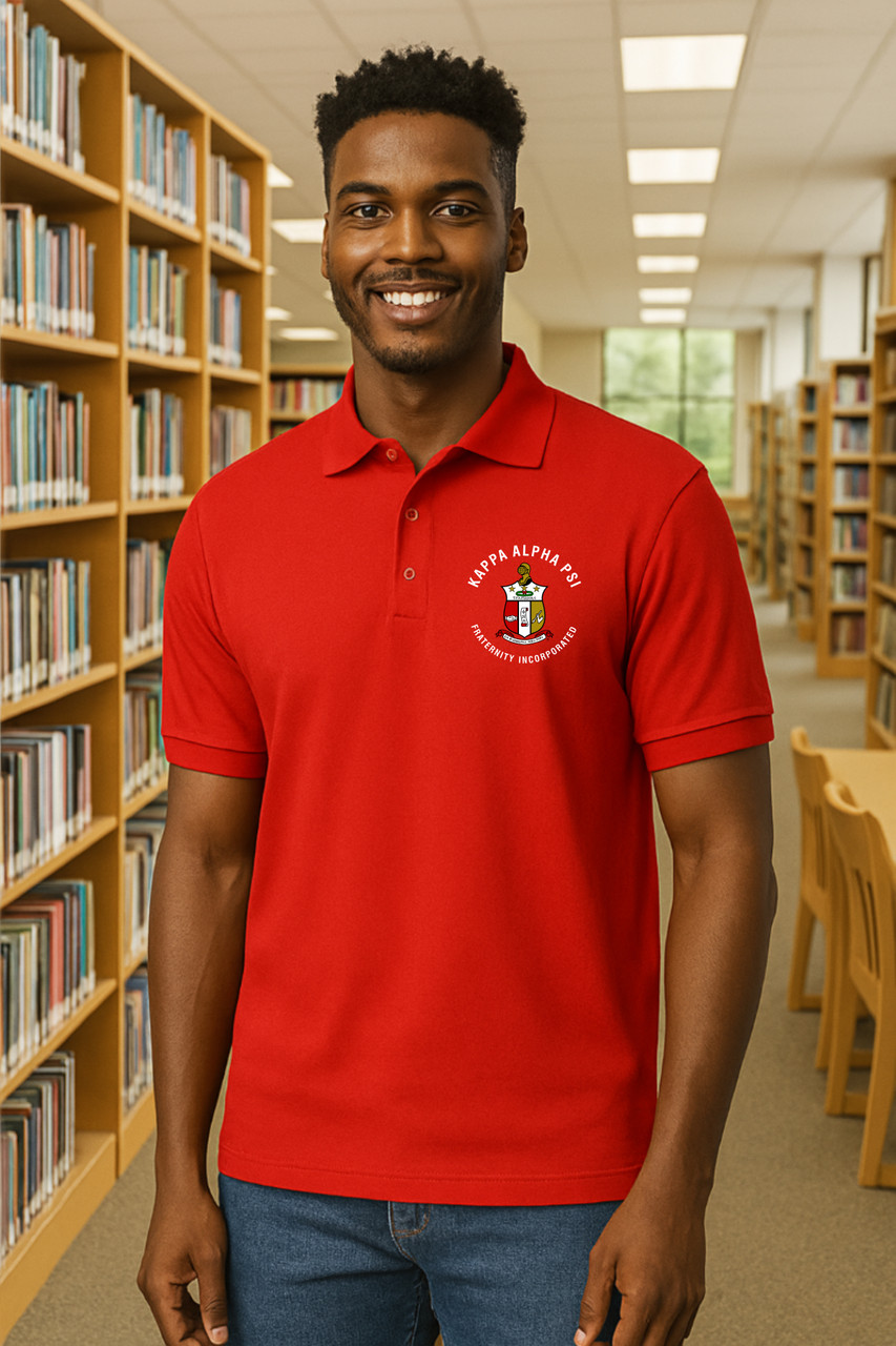 Kappa Alpha Psi Circle Crest Polo – Bold Nupe Style with Classic ...
