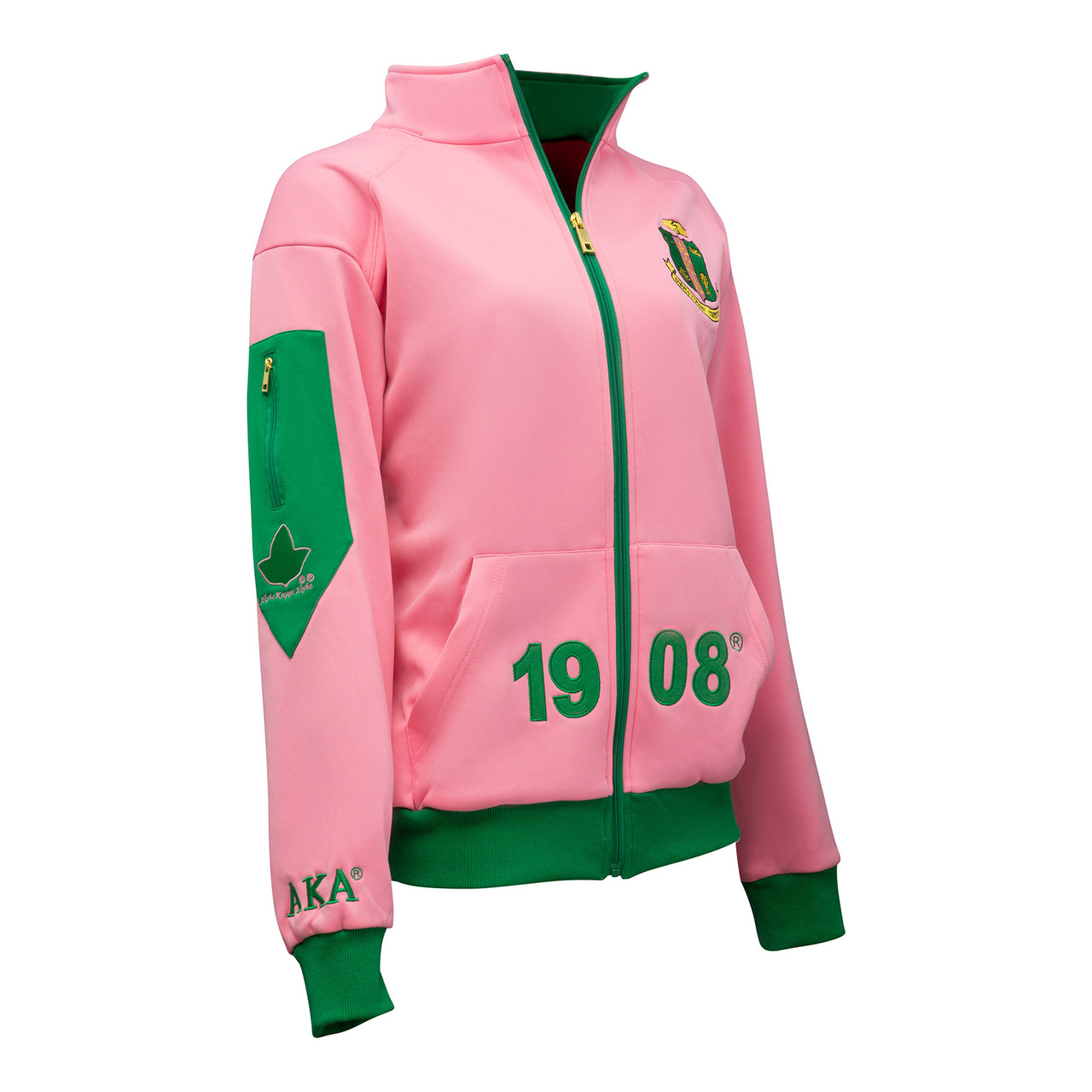 Alpha Kappa Alpha Track Jacket - AKA Elite Pink Track Jacket - Greek Gear