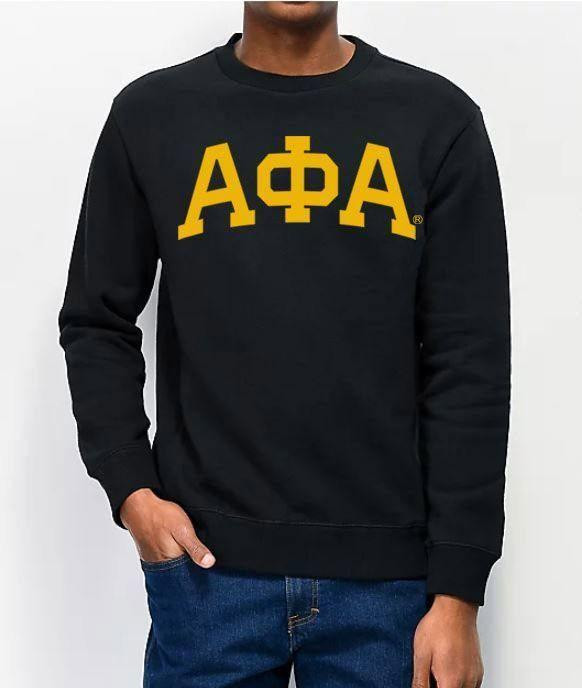 Alpha Phi Alpha Greek Lettered Arch Crewneck Sweatshirt - Greek Gear
