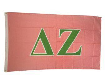 Delta Zeta Big Greek Letter Flag - Greek Gear