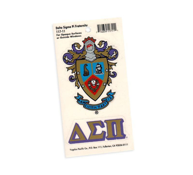 Delta Sigma Pi Crest - Shield Decal - Greek Gear