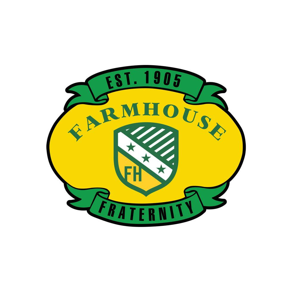 FarmHouse Fraternity Banner Crest - Shield Decal - Greek Gear