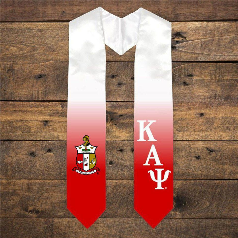 Kappa Alpha Psi Diagonal Graduation Stole w/ Crest – Extra Fancy Satin ...