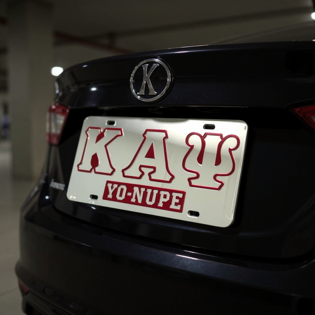 Kappa Alpha Psi Silver Mirror License Plate – Personalized Fraternity Tag