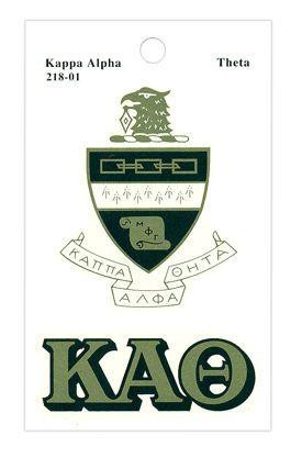 Kappa Alpha Theta Crest - Shield Decals - Greek Gear