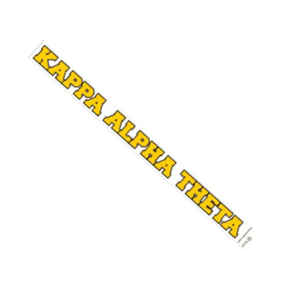 Kappa Alpha Theta Long Window Decals Stickers - Greek Gear