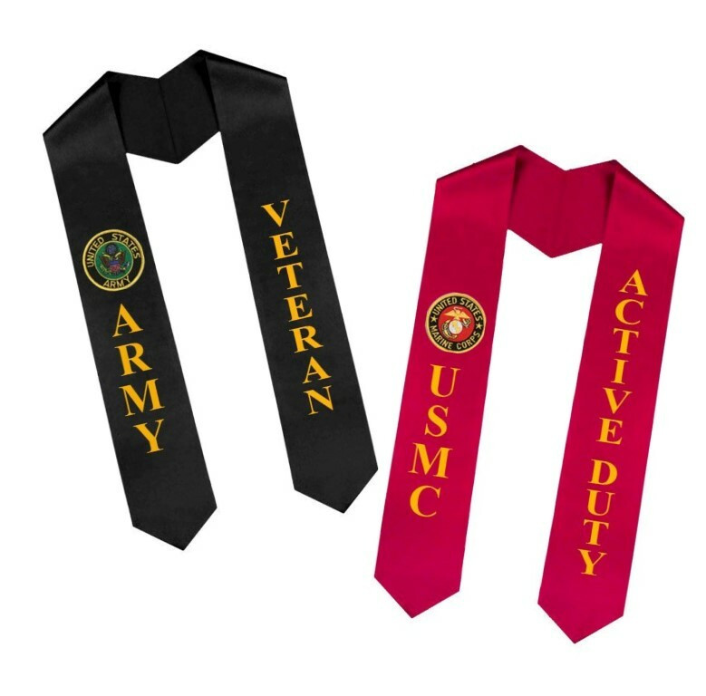 Military Graduation Stoles – Army, Navy, Air Force, Marines | Greek Gear