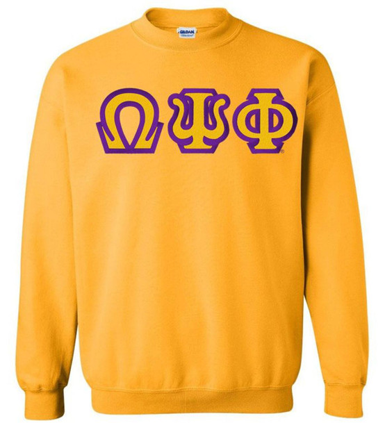 Omega Psi Phi Custom Twill Crewneck Sweatshirt - Greek Gear