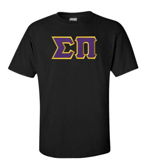 DISCOUNT Sigma Pi Lettered T-shirt - Best Value - Greek Gear