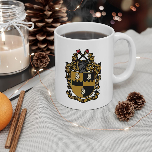 Alpha Phi Alpha Crest Ceramic Coffee Cup, 11oz - Greek Gear