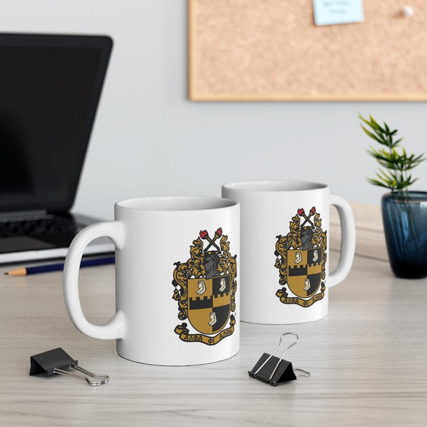 Alpha Phi Alpha Crest Ceramic Coffee Cup, 11oz - Greek Gear