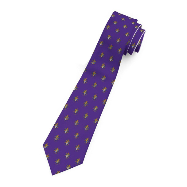 Sigma Alpha Epsilon All Over Crest Necktie - Greek Gear