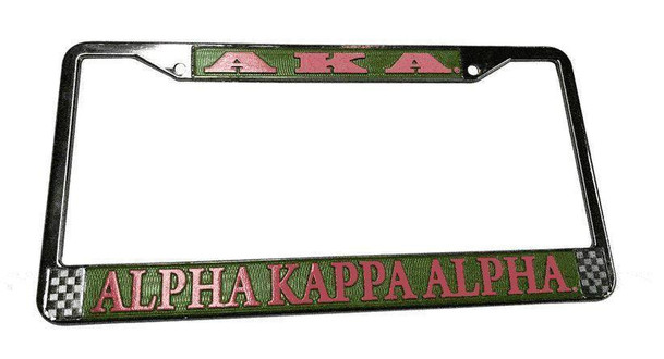 Alpha Kappa Alpha License Plate Frame - AKA Car Frame