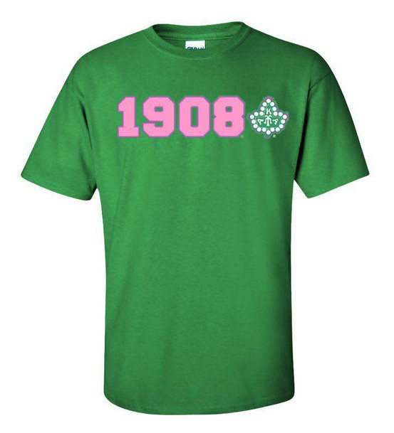 Alpha Kappa Alpha 1908 Ivy T-Shirt – Bold Sorority Style in Classic Colors