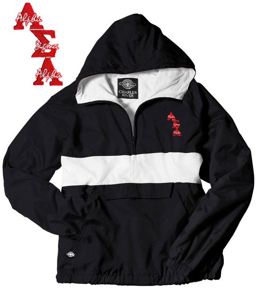 Alpha Sigma Alpha Windbreaker Pullover - Greek Gear