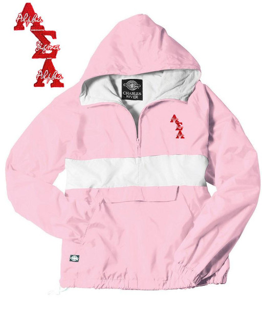 Alpha Sigma Alpha Windbreaker Pullover - Greek Gear