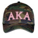 Alpha Kappa Alpha Lettered Camouflage Hat - Greek Gear