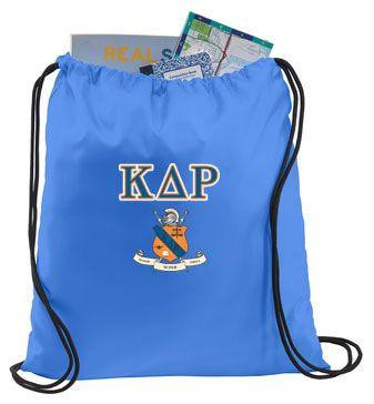 Kappa Delta Rho Crest - Shield Cinch Sack - Greek Gear