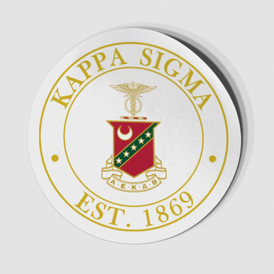 Kappa Sigma Circle Crest - Shield Decal - Greek Gear