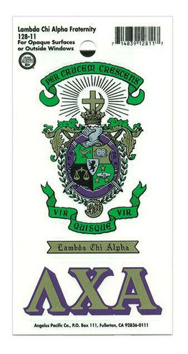 Lambda Chi Alpha Crest - Shield Decal - Greek Gear