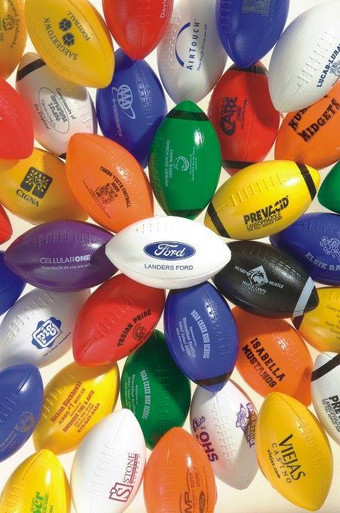 Custom Printed Mini Footballs - Greek Gear