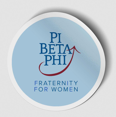 Pi Beta Phi Logo Round Decal - Greek Gear