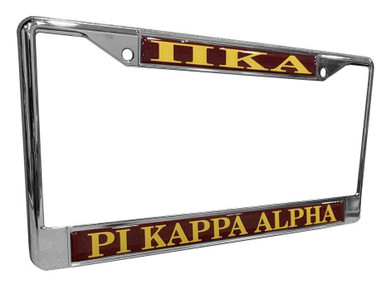 Pi Kappa Alpha Chrome License Plate Frames - Greek Gear