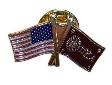 Pi Kappa Alpha USA Flag Lapel Pin - Greek Gear