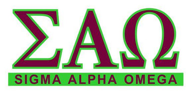 Sigma Alpha Omega Custom Sticker - Personalized - Greek Gear