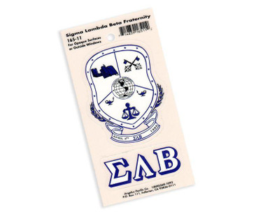 Sigma Lambda Beta Crest - Shield Decal - Greek Gear