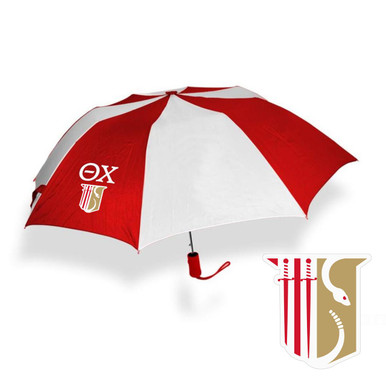 Theta Chi Crest - Shield Umbrella - Greek Gear