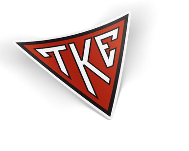 TKE Triangle Decal Sticker - Greek Gear