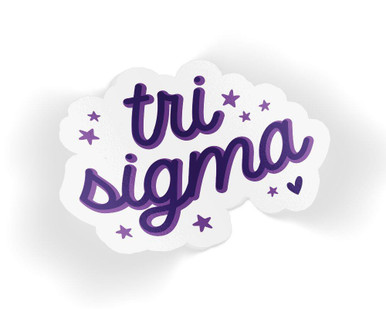 Sigma Sigma Sigma Star Sticker - Greek Gear