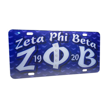 Zeta Phi Beta D9 Founders License Plates - Greek Gear