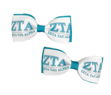 Zeta Tau Alpha Bows (Set of 2) - Greek Gear
