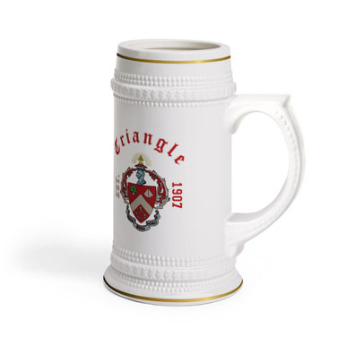 Triangle Collectors Crest & Year Ceramic Stein Tankard - Greek Gear