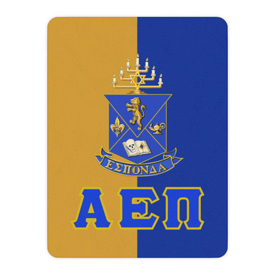 Alpha Epsilon Pi Two Tone Sherpa Blanket - Greek Gear