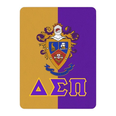Delta Sigma Pi Two Tone Sherpa Blanket - Greek Gear