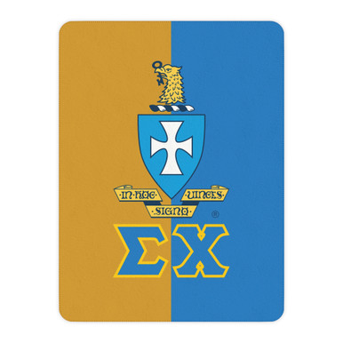 Sigma Chi Two Tone Sherpa Blanket - Greek Gear