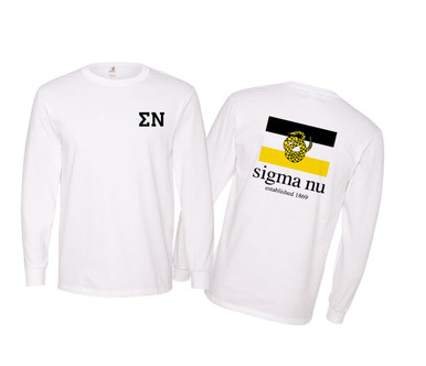 Sigma Nu Flag Long Sleeve T-Shirt - Greek Gear