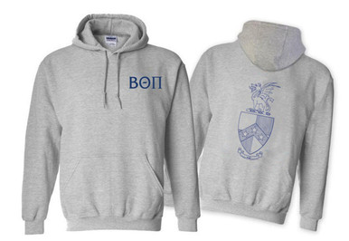 Beta Theta Pi World Famous Crest Hoodie | Beta Shield Sweatshirt