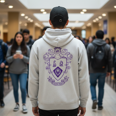 Delta Sigma Pi World Famous Crest Hoodie | DSP Business Fraternity ...