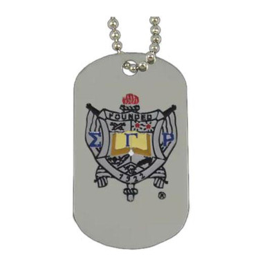 Sigma Gamma Rho Double-Sided Dog Tag W/Chain - Greek Gear