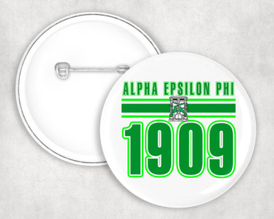Alpha Epsilon Phi Stripe Established Pin Buttons - Greek Gear