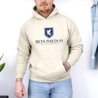 Beta Theta Pi Men of Principle Hooded Sweatshirt - Greek Gear