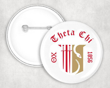 Theta Chi Classic Crest Button - Greek Gear