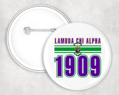 Lambda Chi Alpha Est Year Button - Greek Gear