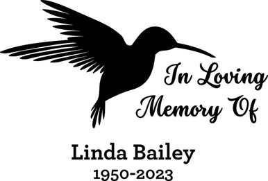 In Loving Memory Of Hummingbird Sticker - Greek Gear